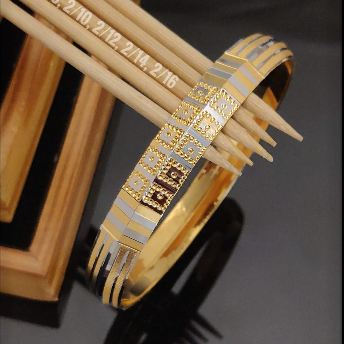 Apex Gold Silver Kada for Men – Lead with Timeless Style