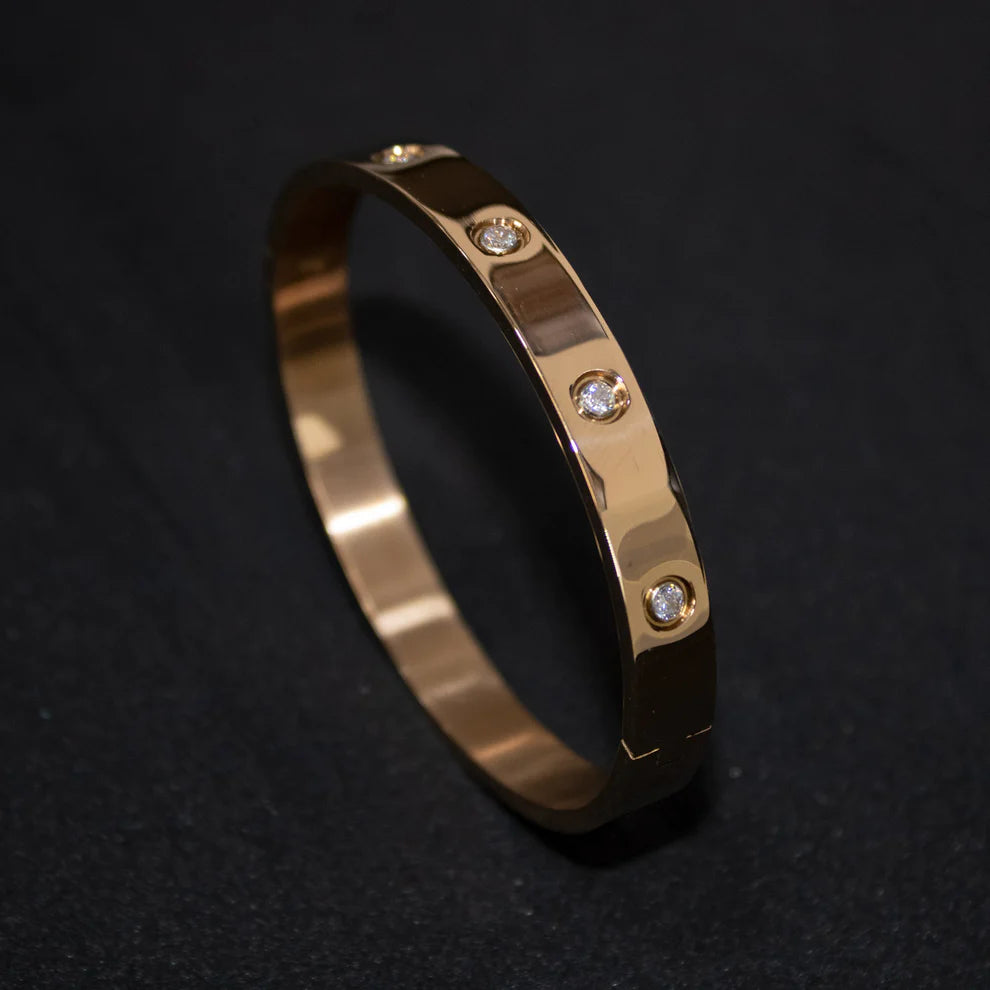 Style Up with Sigma Rose Gold Diamond Bracelet | Zuveri