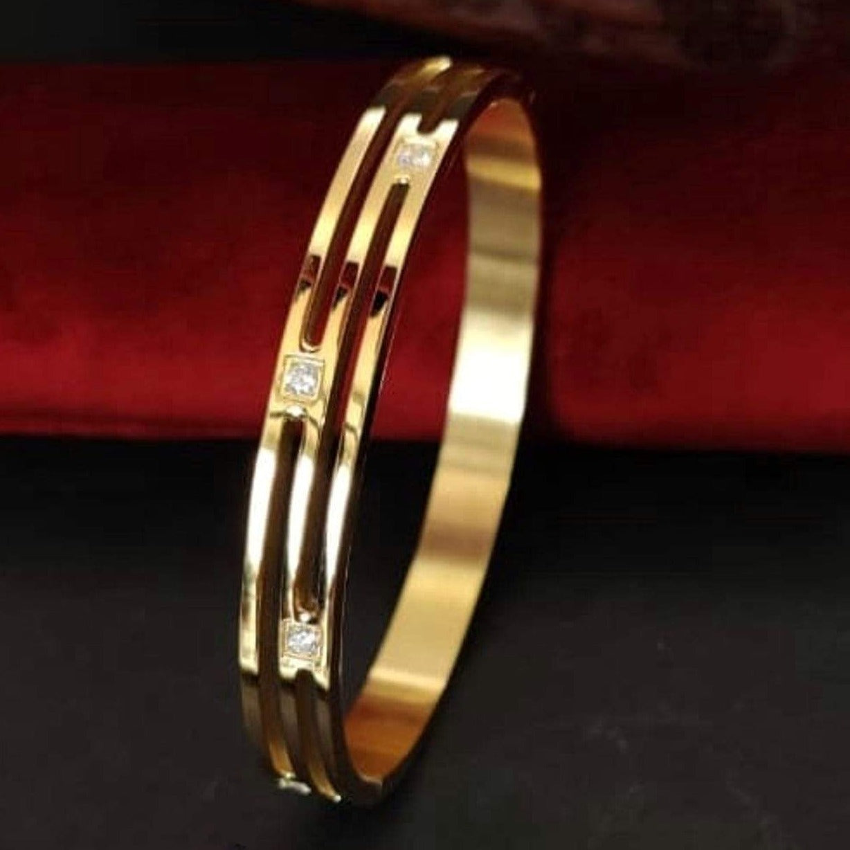 Three Line Gold Bracelet